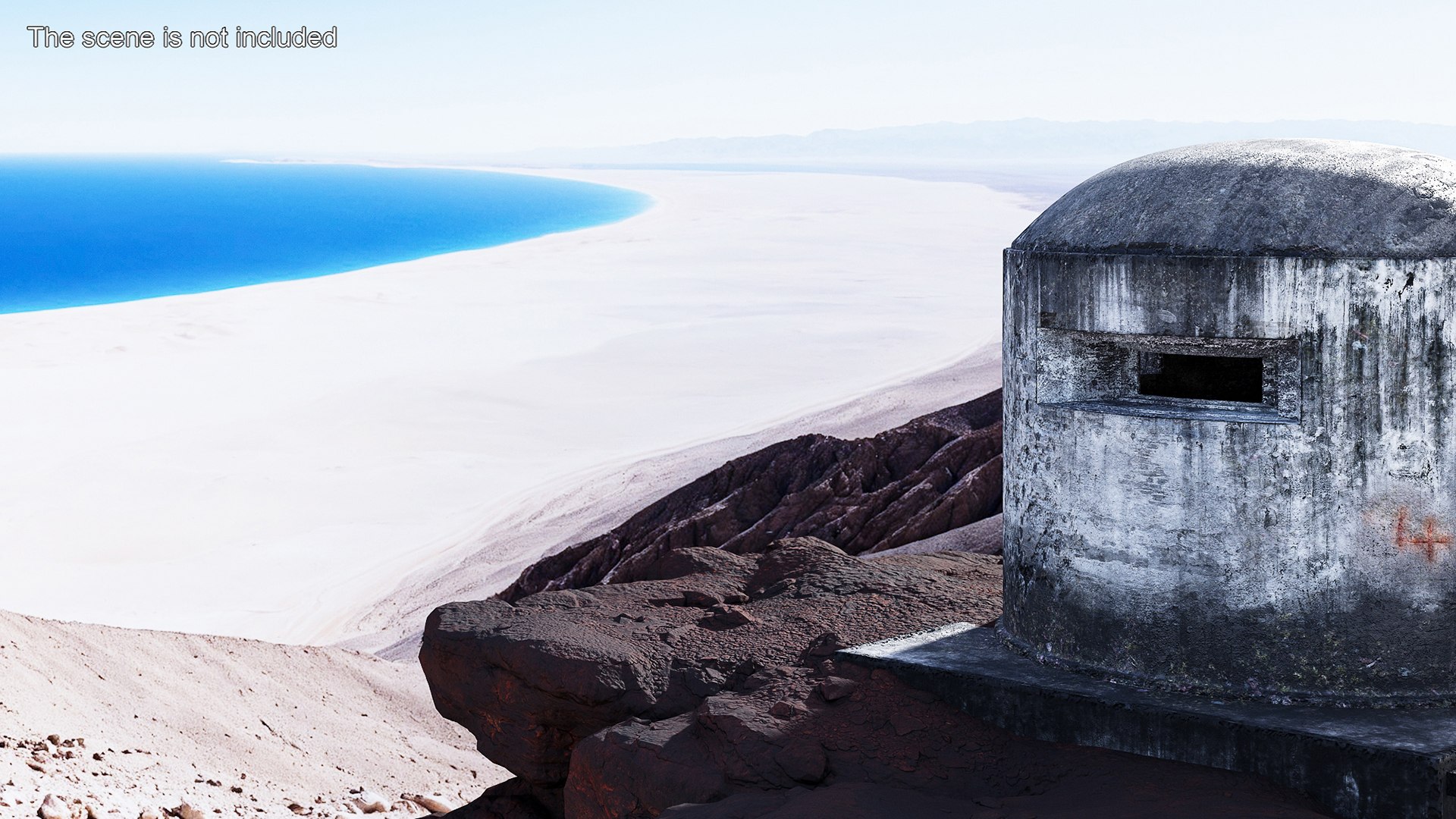 3D Reinforced Concrete Turret Bunker Old Model - TurboSquid 2423675