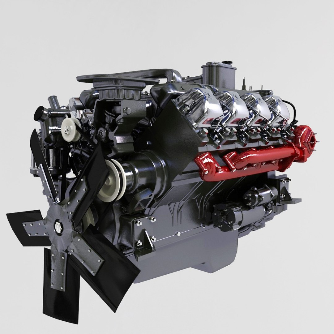 3d Kamaz Engine