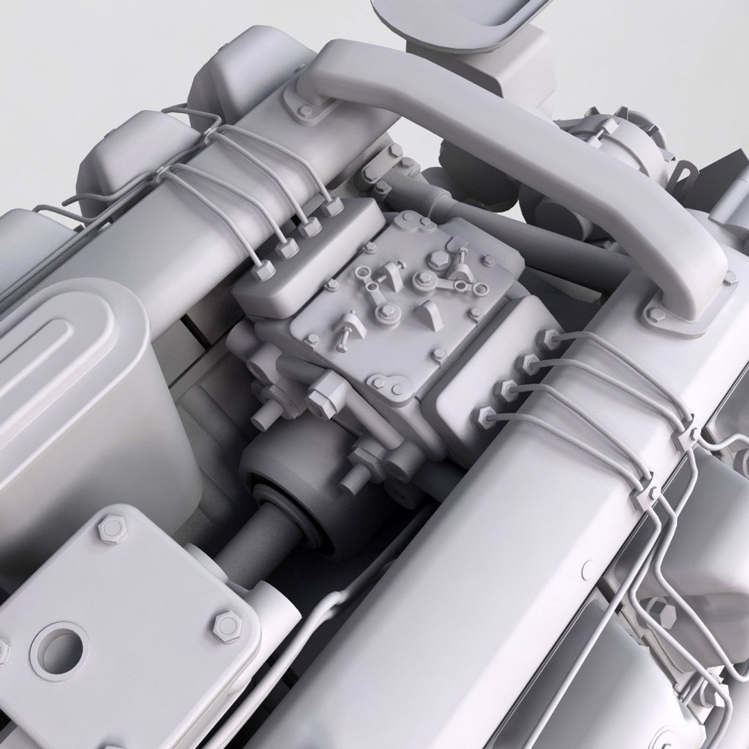 3d Kamaz Engine