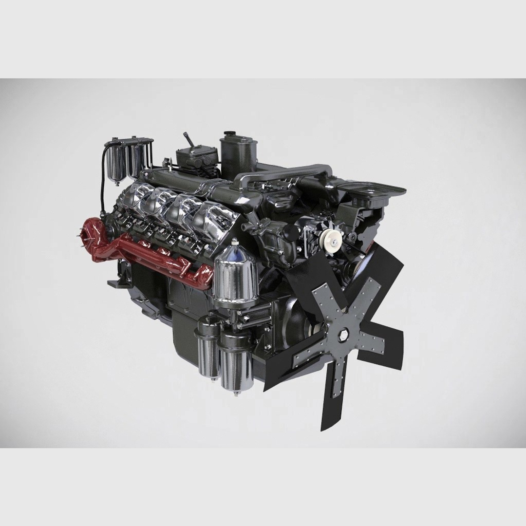 3d Kamaz Engine