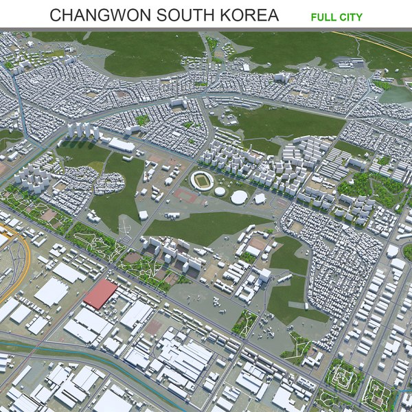 Changwon South Korea 3D 모델 - TurboSquid 2041977