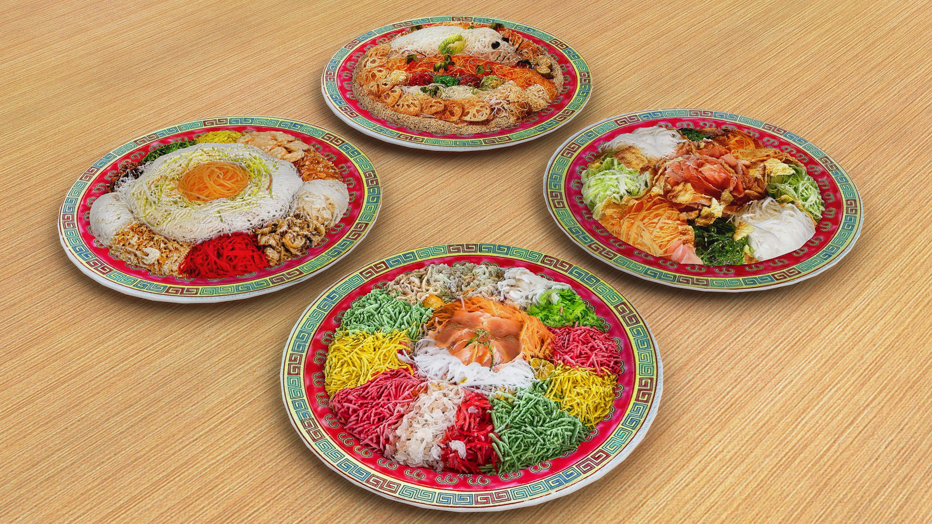 Yusheng Chinese Cuisine Model - TurboSquid 1925920