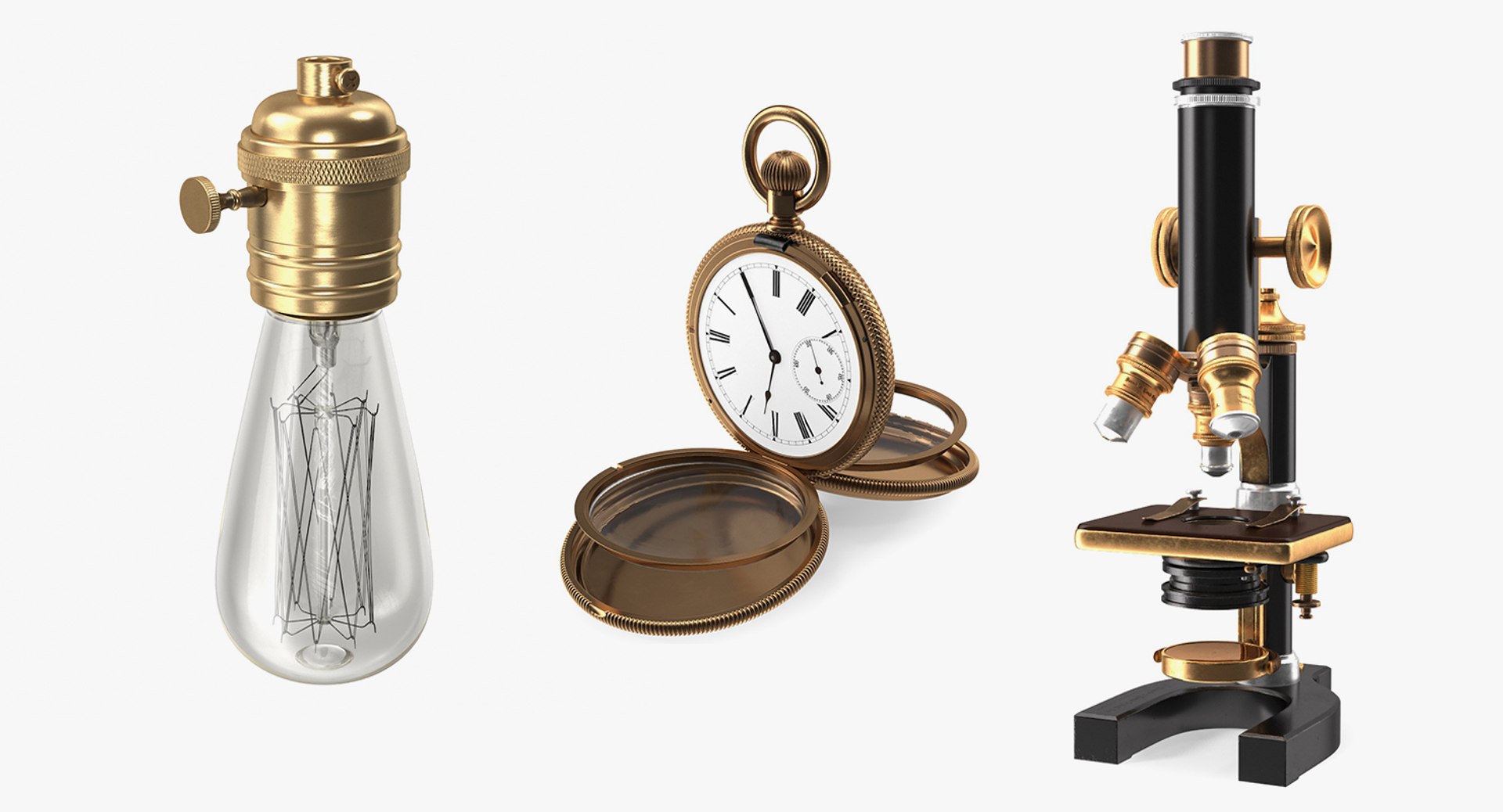Vintage Items Collection 3D model - TurboSquid 1920341