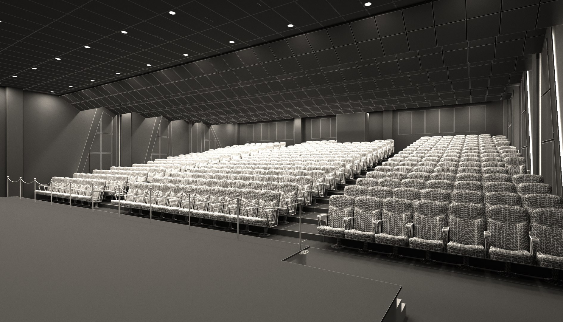 Auditorium Hall Concept Model - TurboSquid 1752645