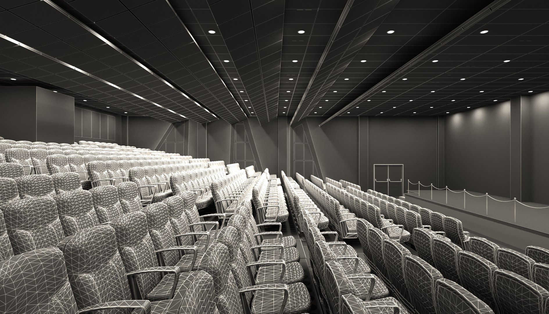 Auditorium Hall Concept Model - TurboSquid 1752645