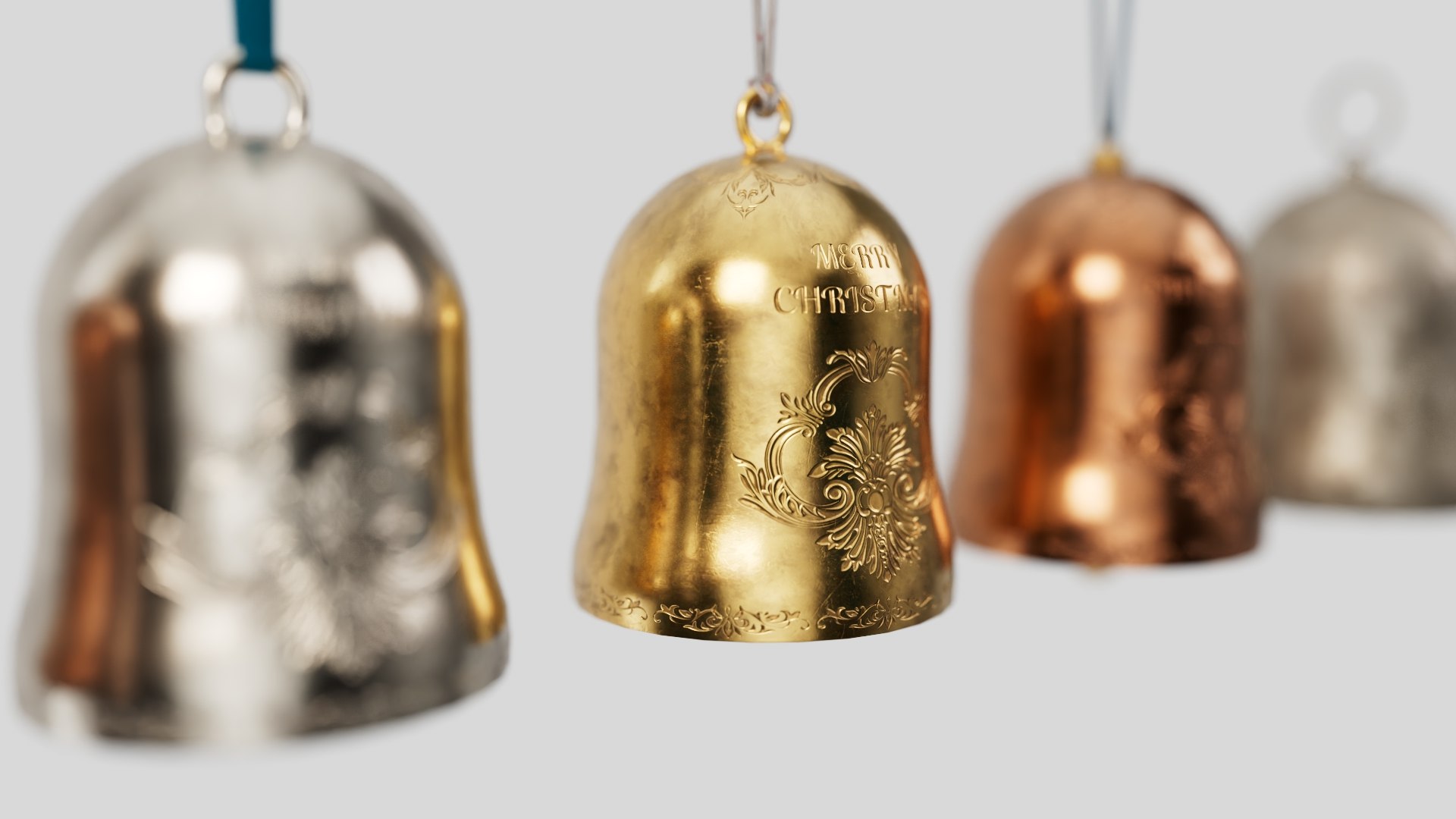 Modello 3D Costruttore di campane di Natale v2 con 14 mesh 4 skin e 3 ...