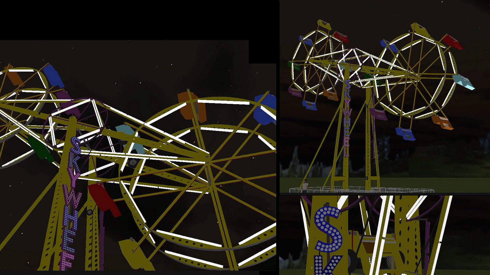 Classic Double Ferris Wheel 3D - TurboSquid 1854051