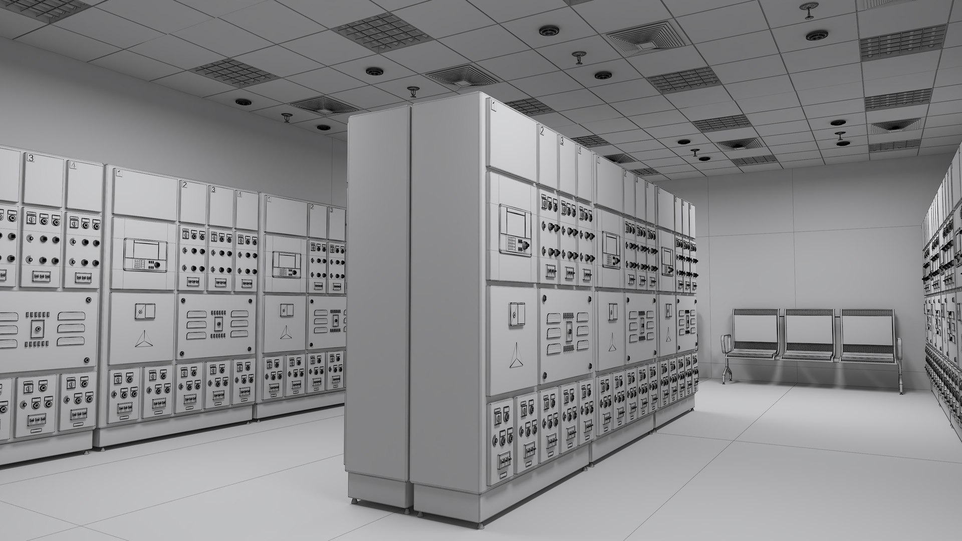3D Electrical Room - TurboSquid 2245632
