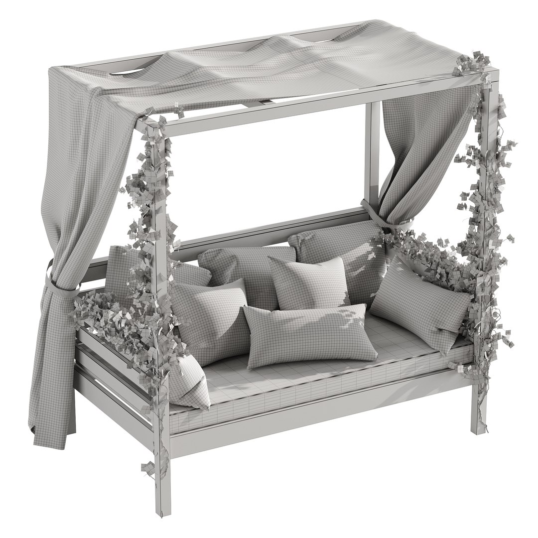 Garden Daybed 3D Model - TurboSquid 1751810