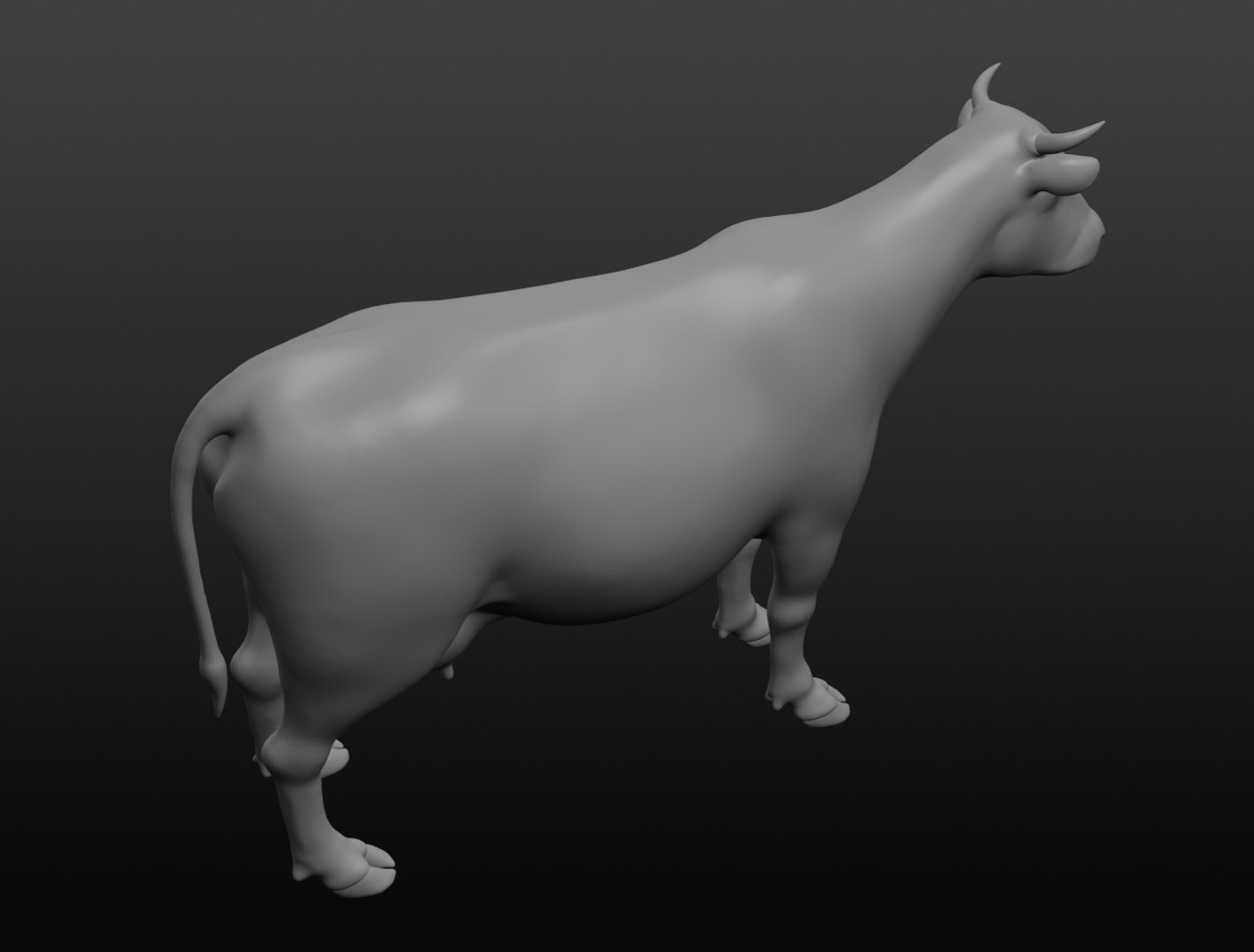 3D Cow Base Mesh - TurboSquid 1411893