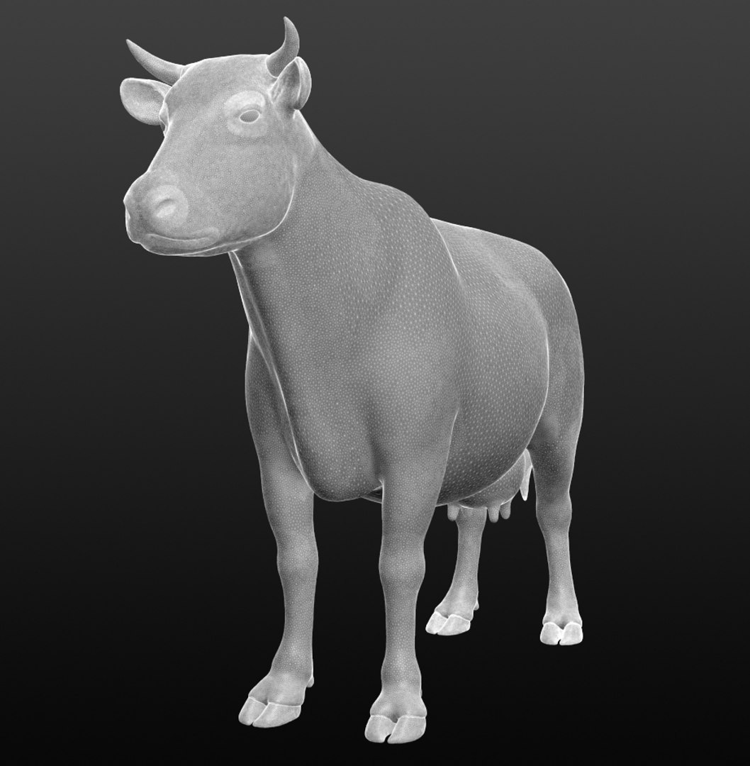 3D Cow Base Mesh - TurboSquid 1411893