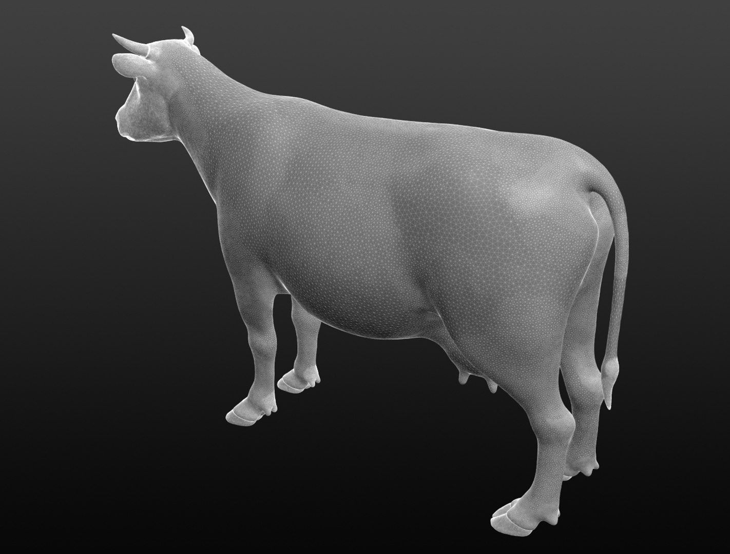 3D Cow Base Mesh - TurboSquid 1411893