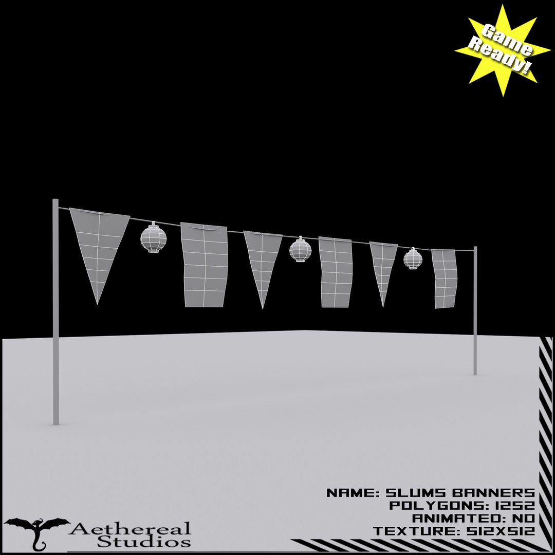 3d Slums Buildings Model