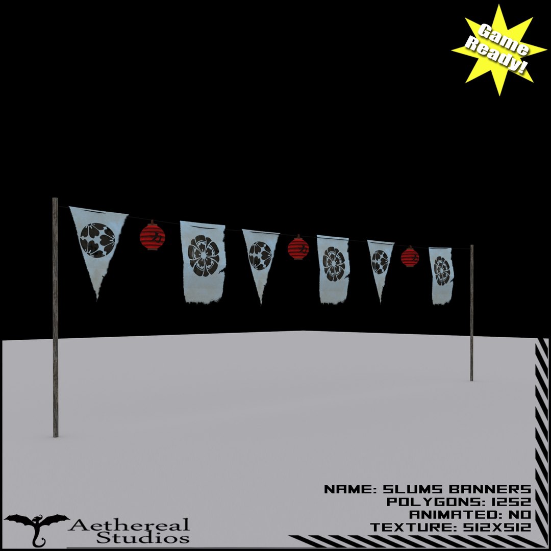 3d Slums Buildings Model