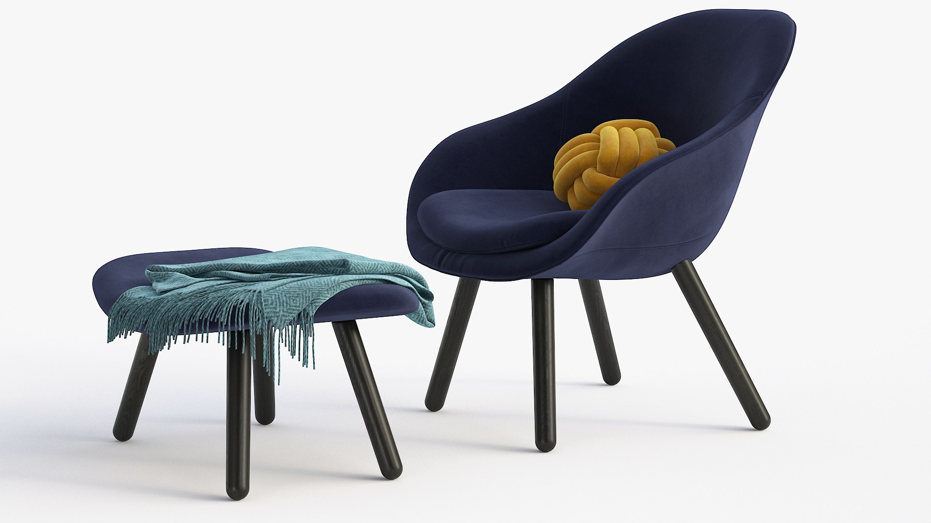 About A Lounge 82 Armchair Low Backmax 3D Model - TurboSquid 1955219