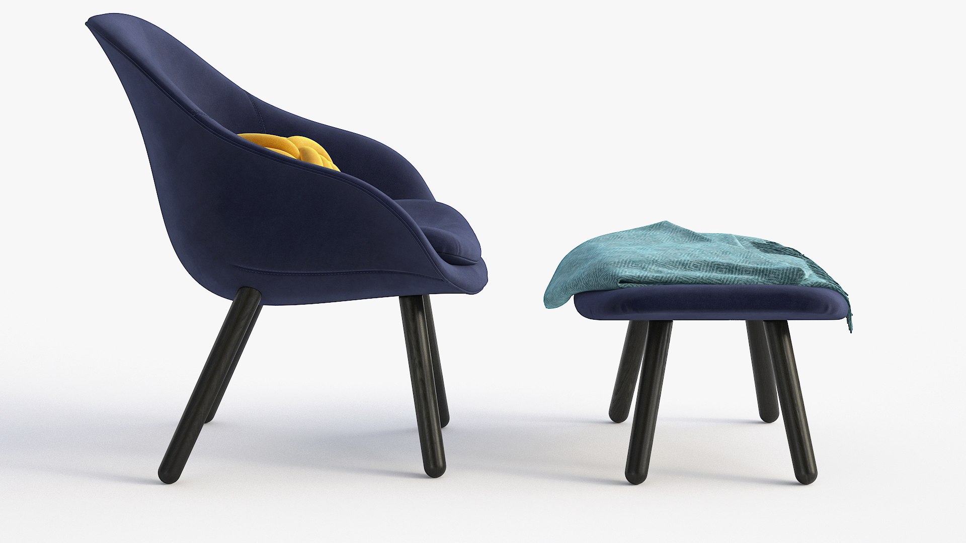 About A Lounge 82 Armchair Low Backmax 3D Model - TurboSquid 1955219