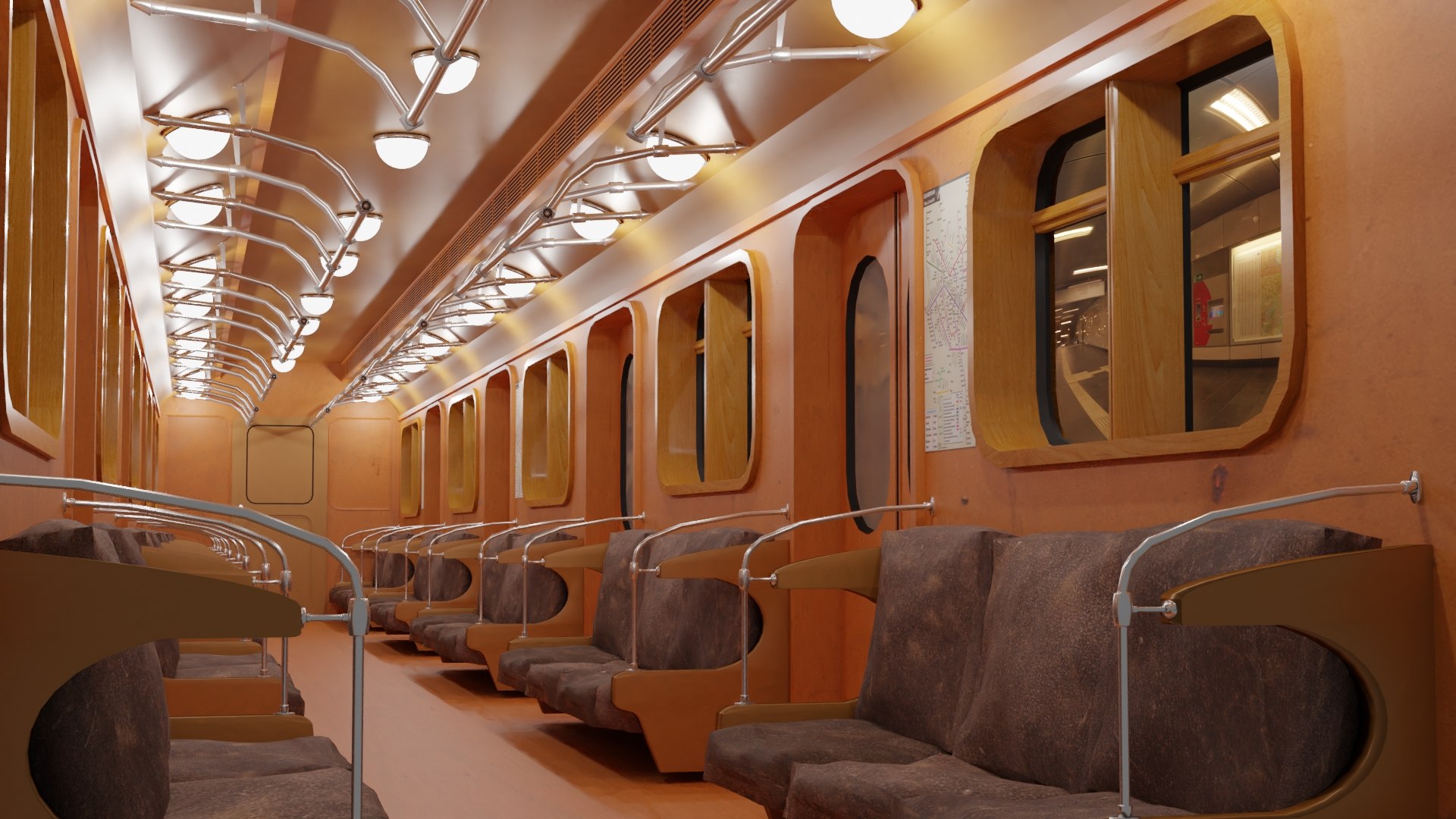 Subway Underground Interior 3D - TurboSquid 1578963