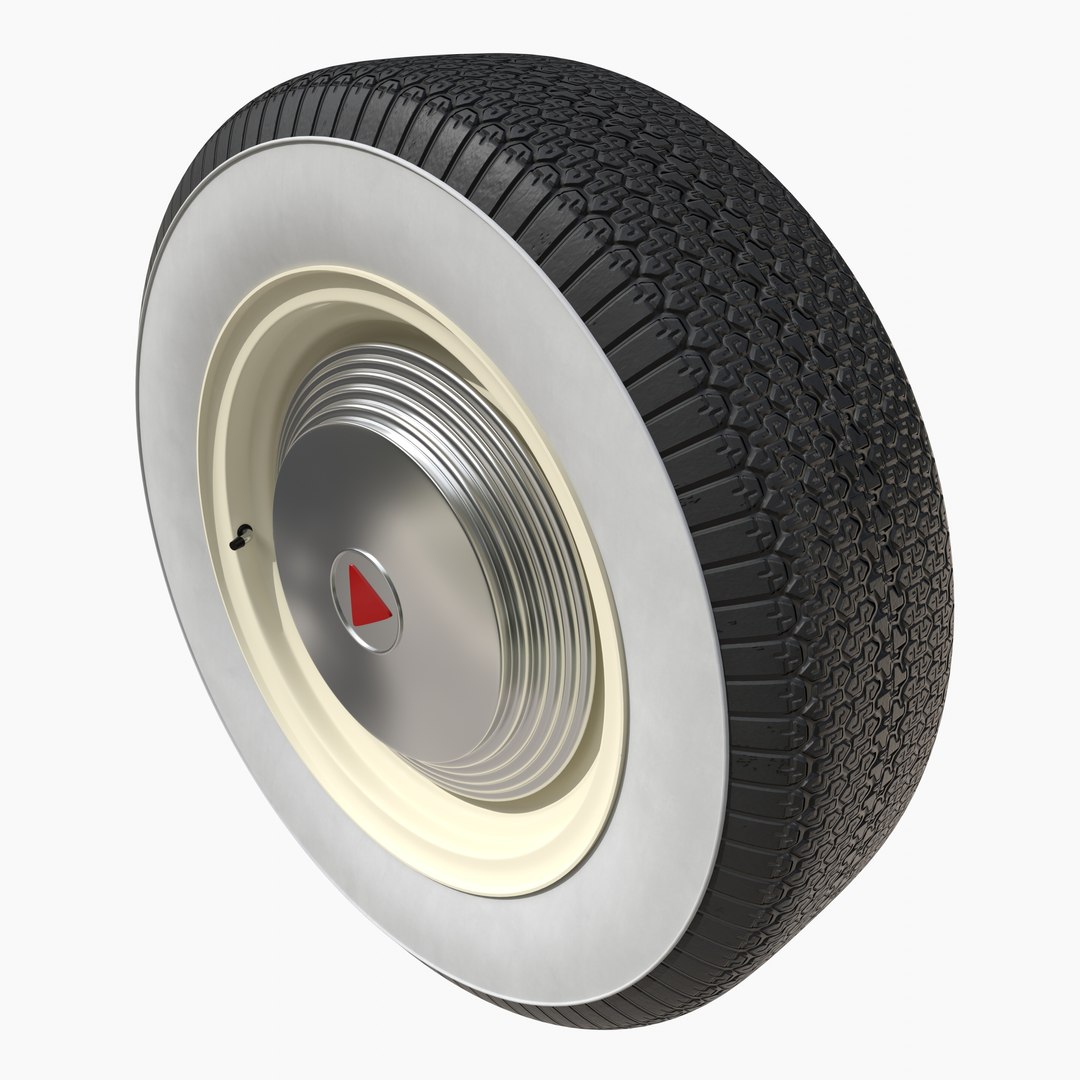 Generic 50s Sedan Wheel 3D Model - TurboSquid 2037571