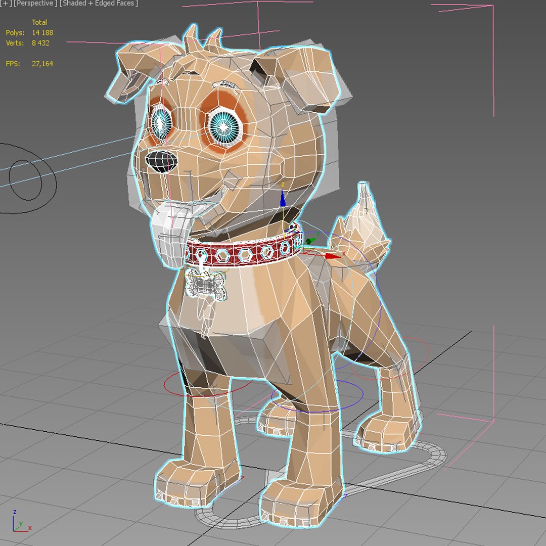 Cute Cartoon Dog Animation 3D Model - TurboSquid 1617064