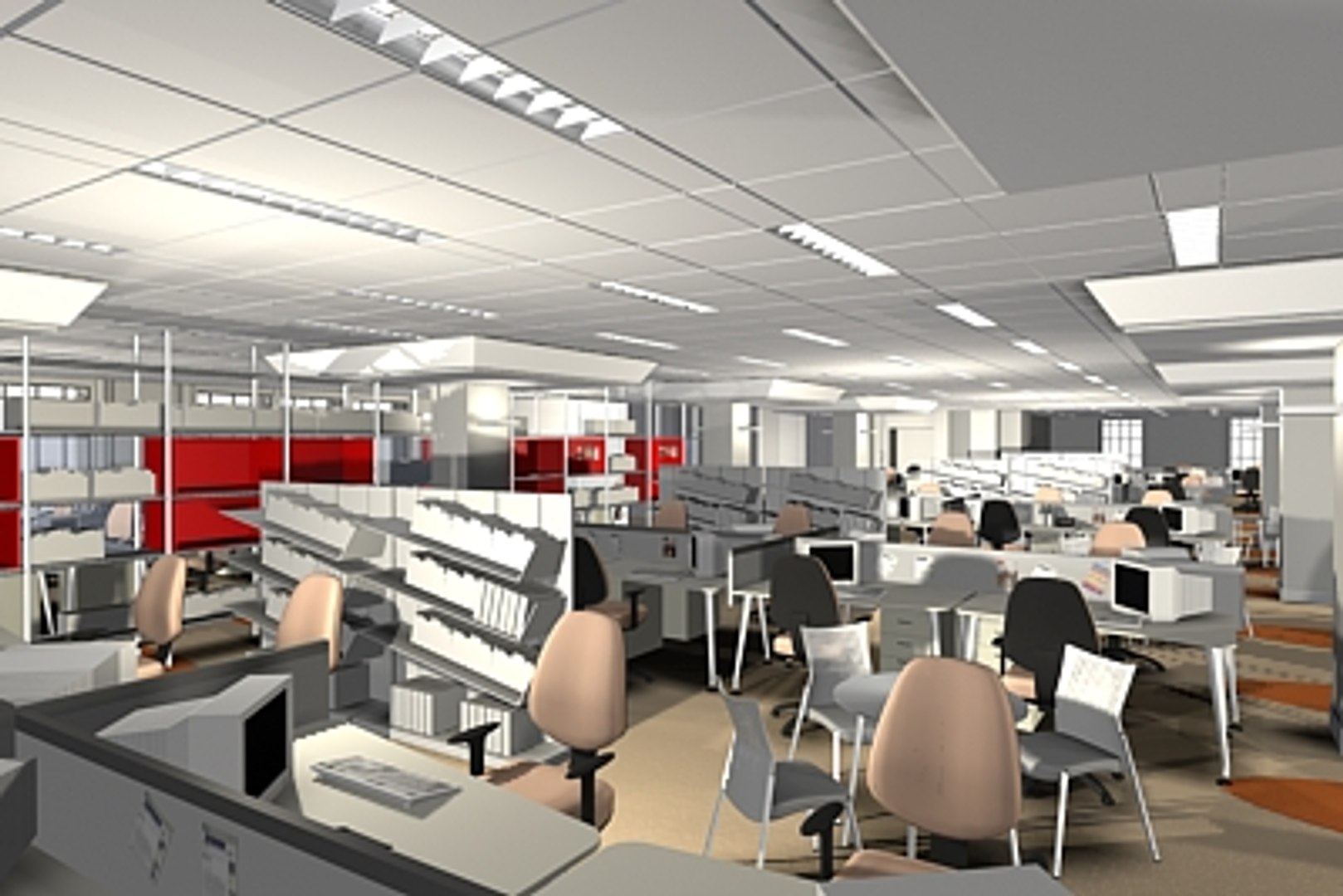 Interior Office 3d Model