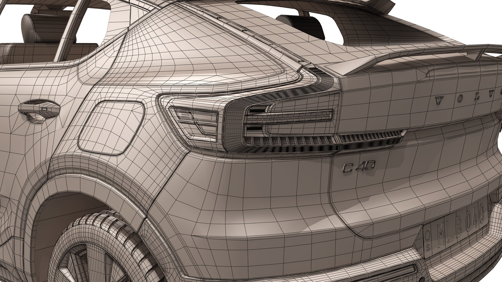 Volvo C40 Recharge 2022 3D Model - TurboSquid 1776148