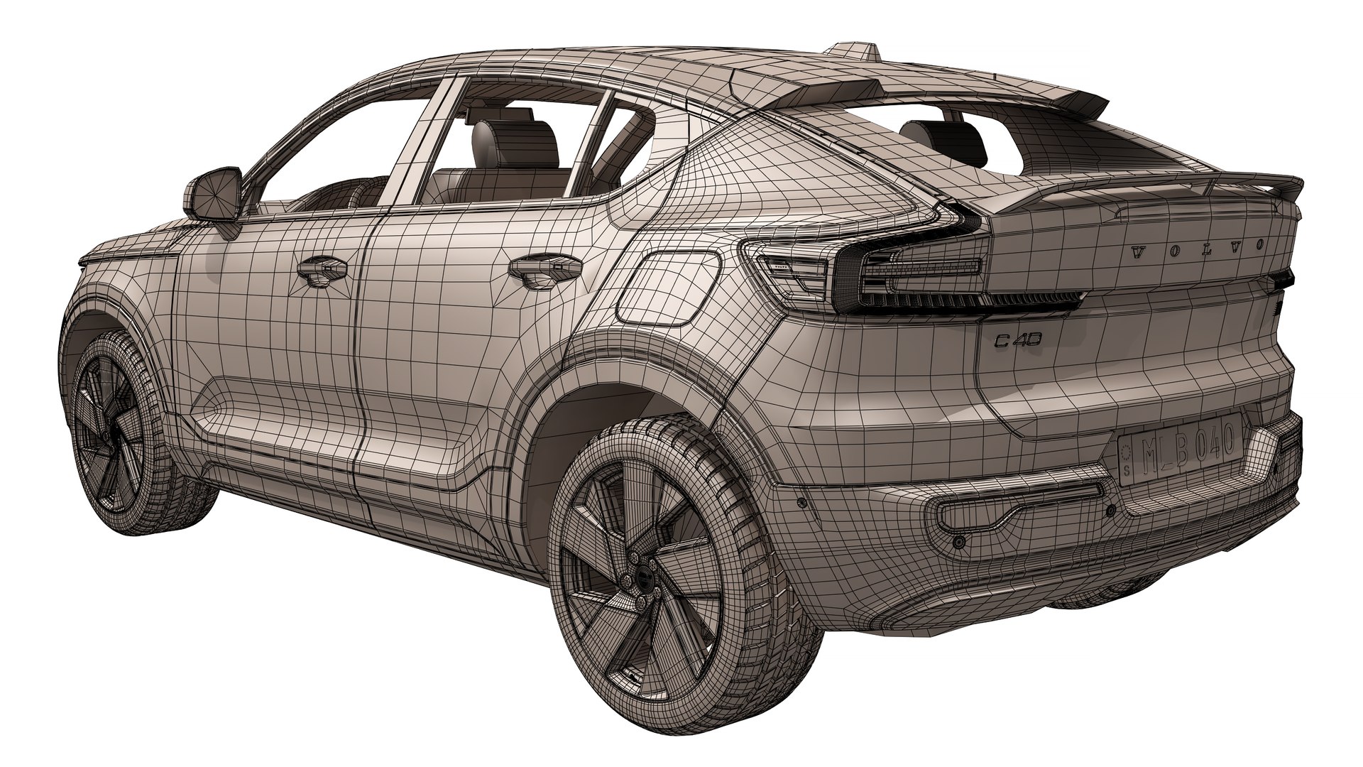 Volvo C40 Recharge 2022 3D Model - TurboSquid 1776148