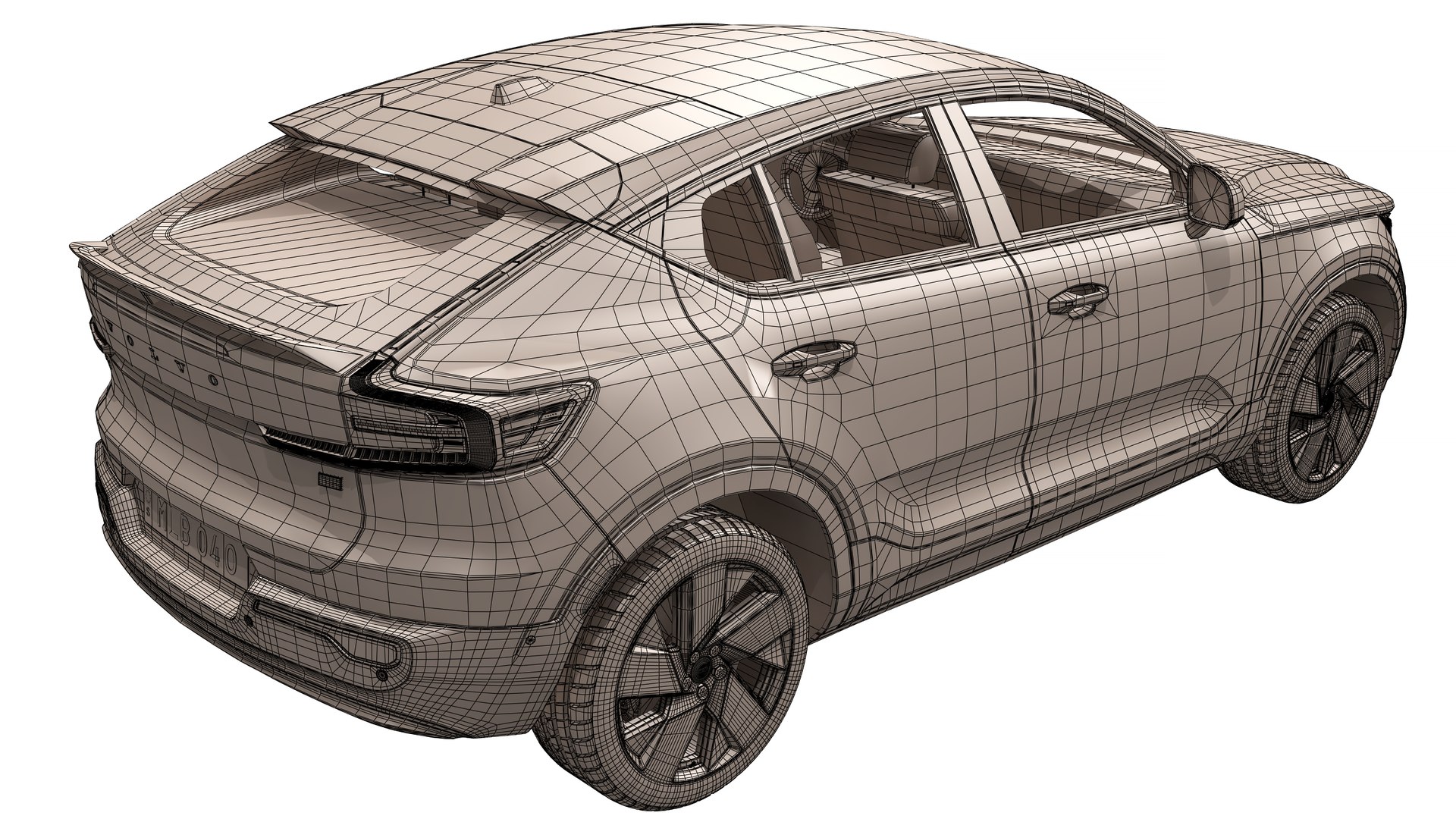 Volvo C40 Recharge 2022 3D Model - TurboSquid 1776148