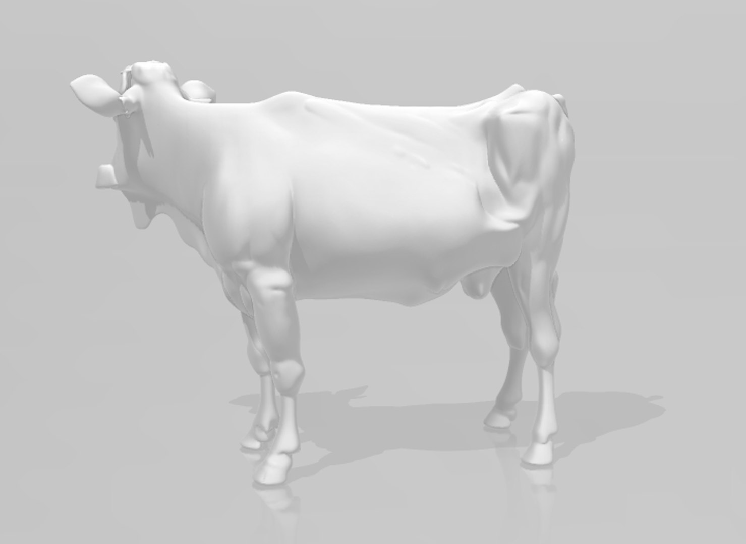 White Black Cow 3D Printable Model STL OBJ 3D Model - TurboSquid 2361927
