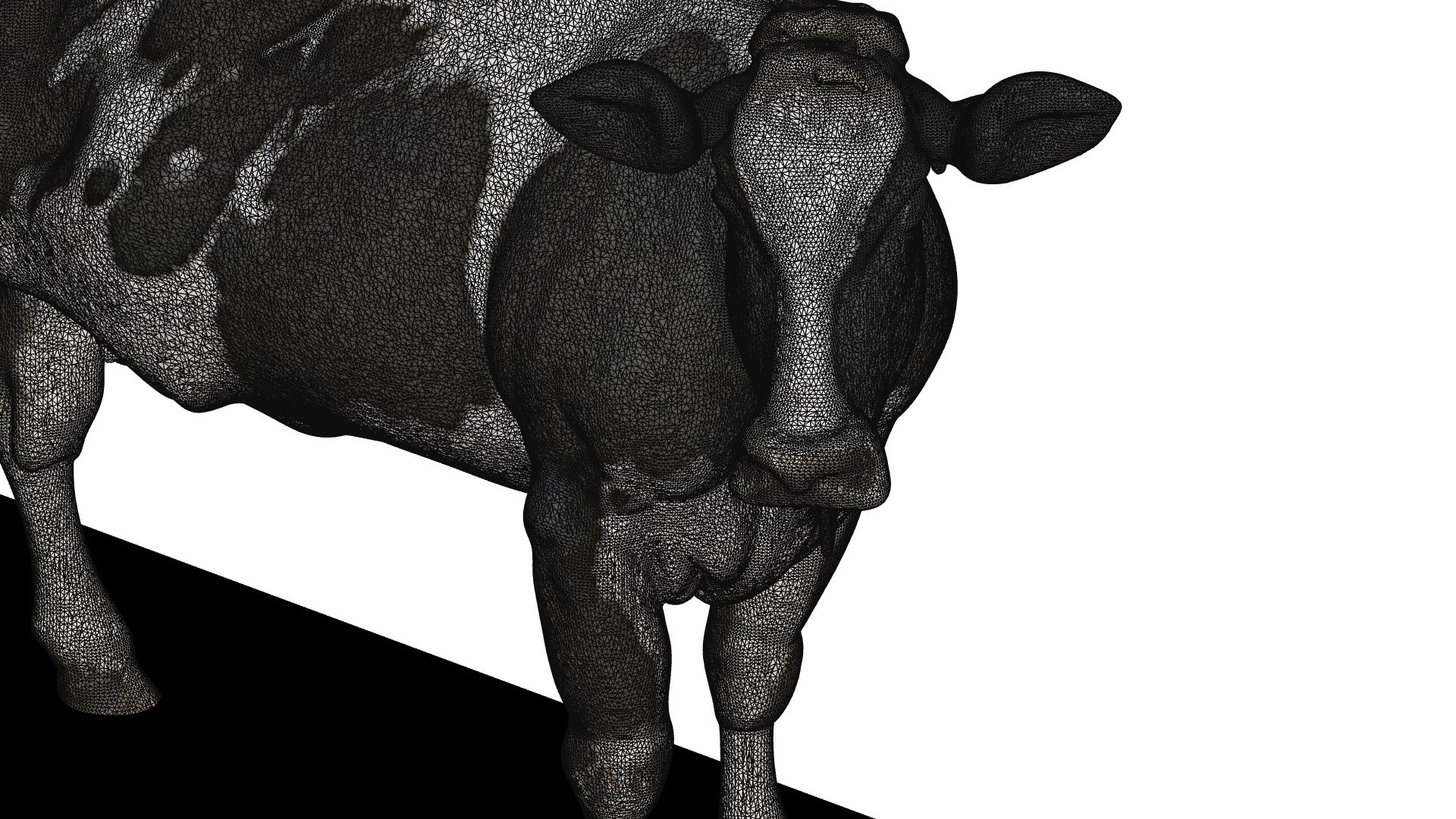 White Black Cow 3D Printable Model STL OBJ 3D Model - TurboSquid 2361927