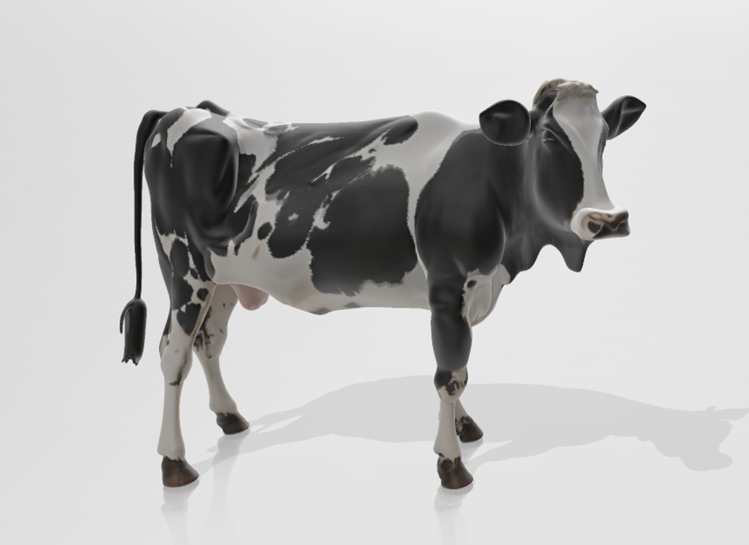 White Black Cow 3D Printable Model STL OBJ 3D Model - TurboSquid 2361927