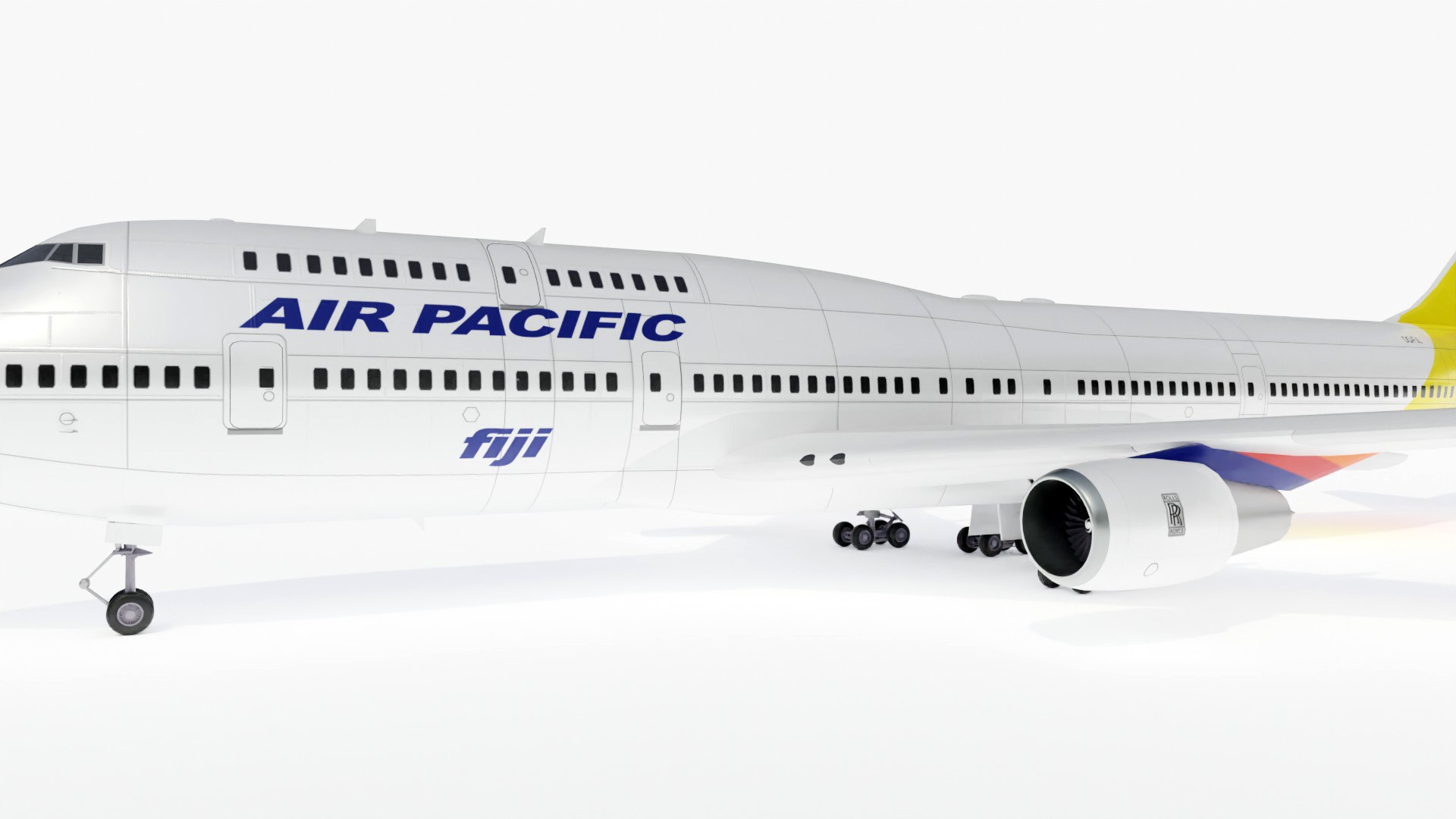 3d model airliner air pacific 747