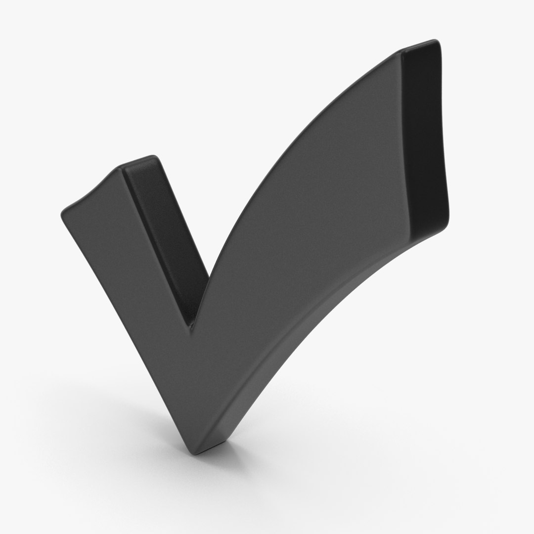 Checkmark Symbol model - TurboSquid 1876811