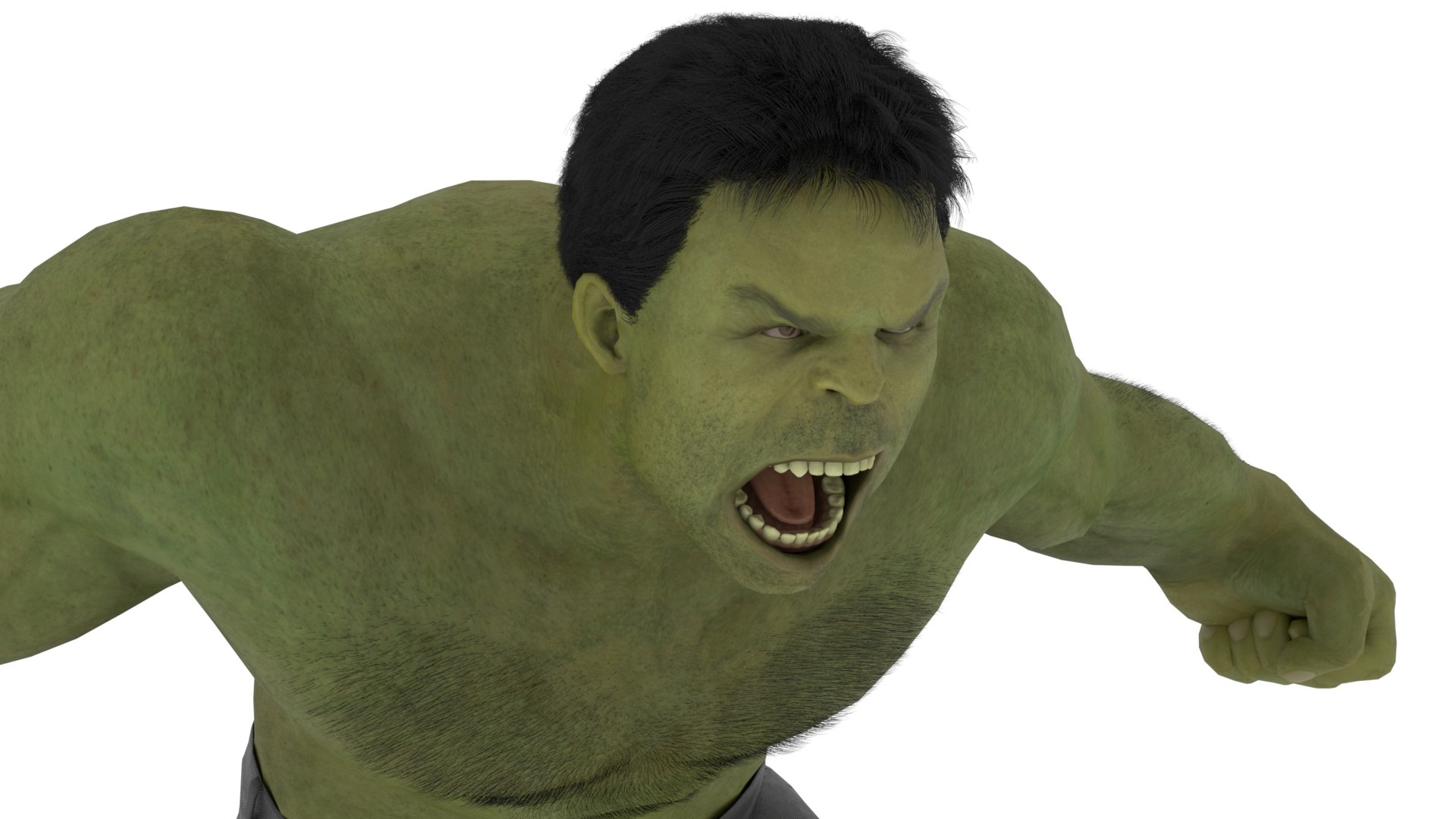 3D Hulk Rage Roar Fur For Maya - TurboSquid 2425198