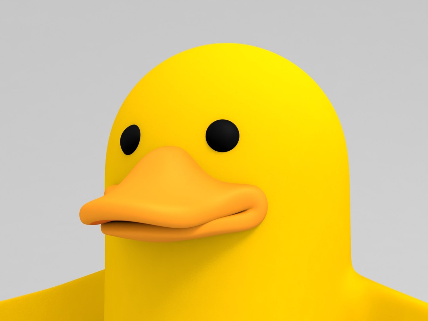 3D yellow duck character cartoon - TurboSquid 1274574