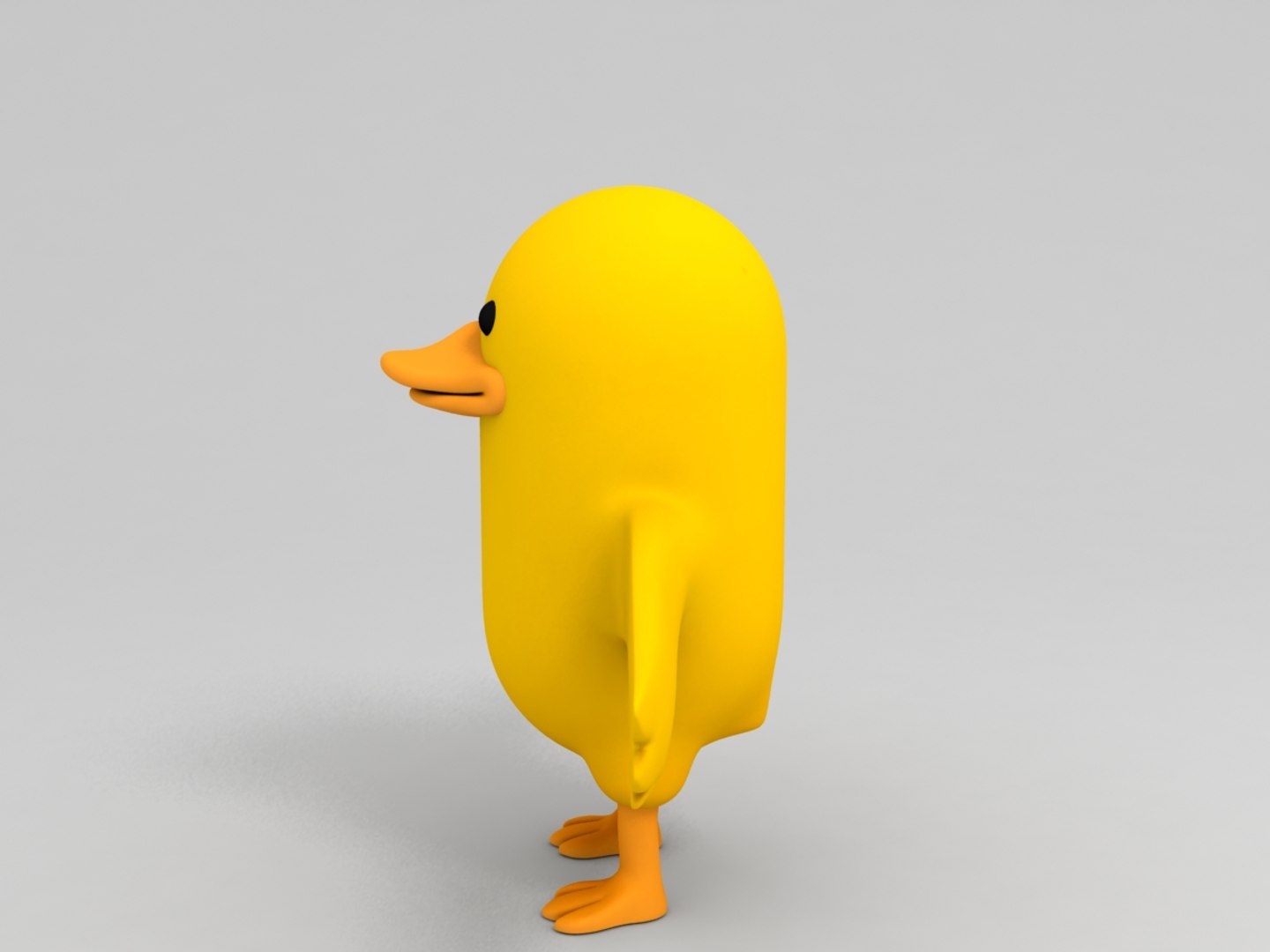 3D Yellow Duck Character Cartoon - TurboSquid 1274574