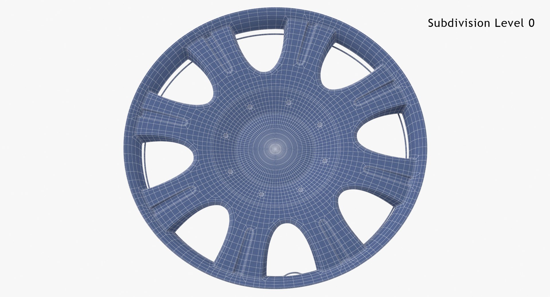 3D Hubcap 02 Dirty Discarded Damaged Broken model - TurboSquid 2027261