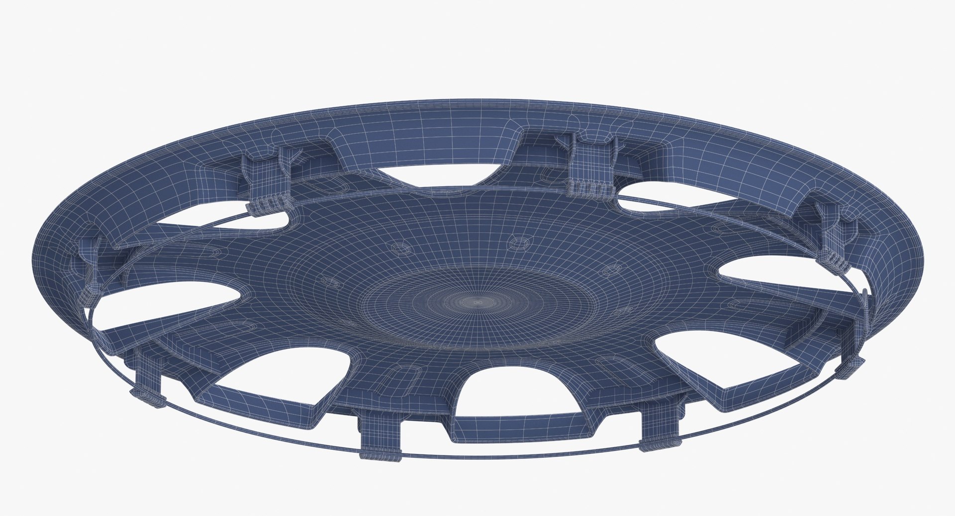 3D Hubcap 02 Dirty Discarded Damaged Broken model - TurboSquid 2027261