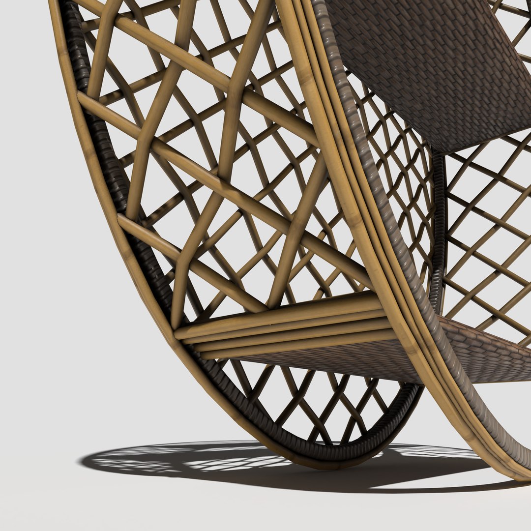 Rattan Hanging Shelf 3D model - TurboSquid 1733290