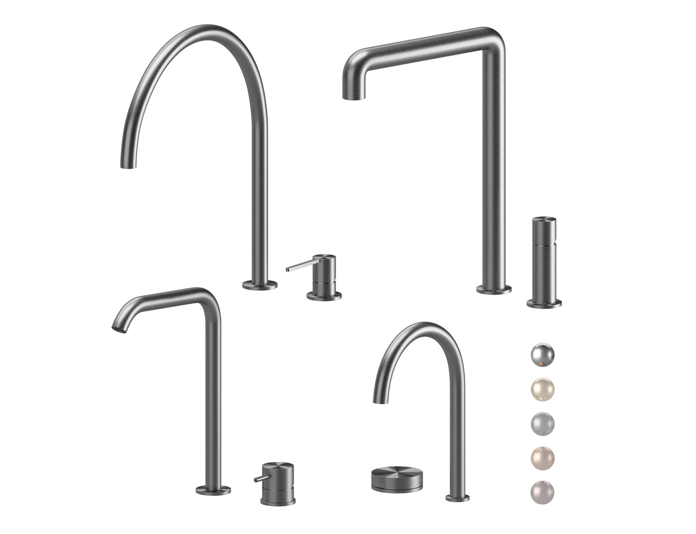 Kitchen faucets CEA set 03 3D - TurboSquid 1906119