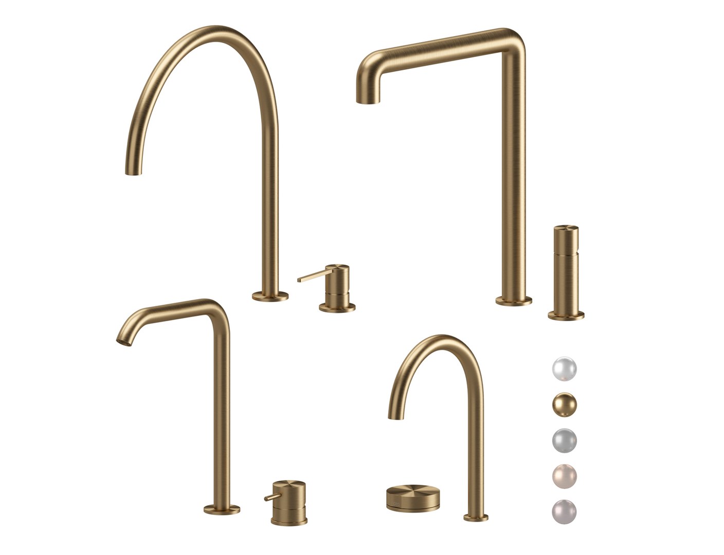 Kitchen faucets CEA set 03 3D - TurboSquid 1906119