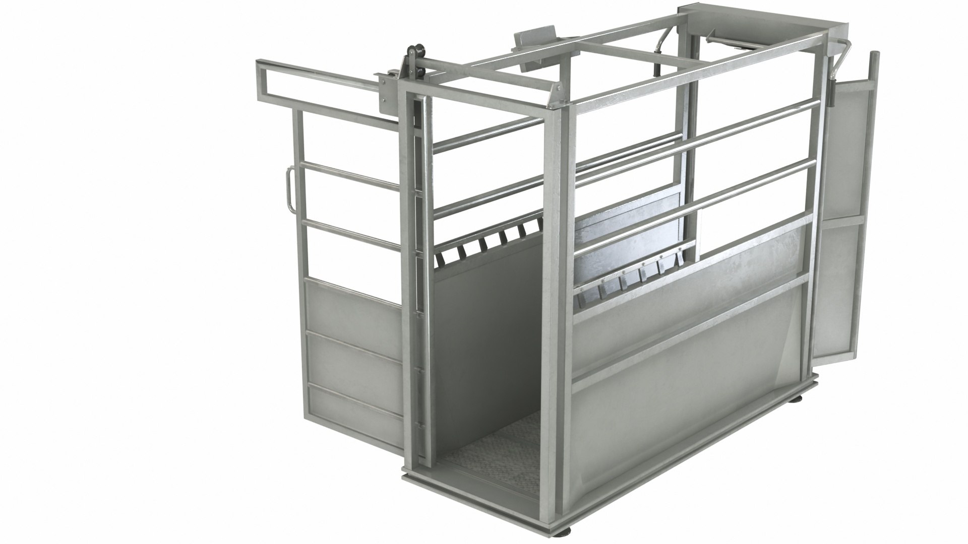 Farm Metal Barrier And Cow Weighing Machine 3D Model - TurboSquid 2281376