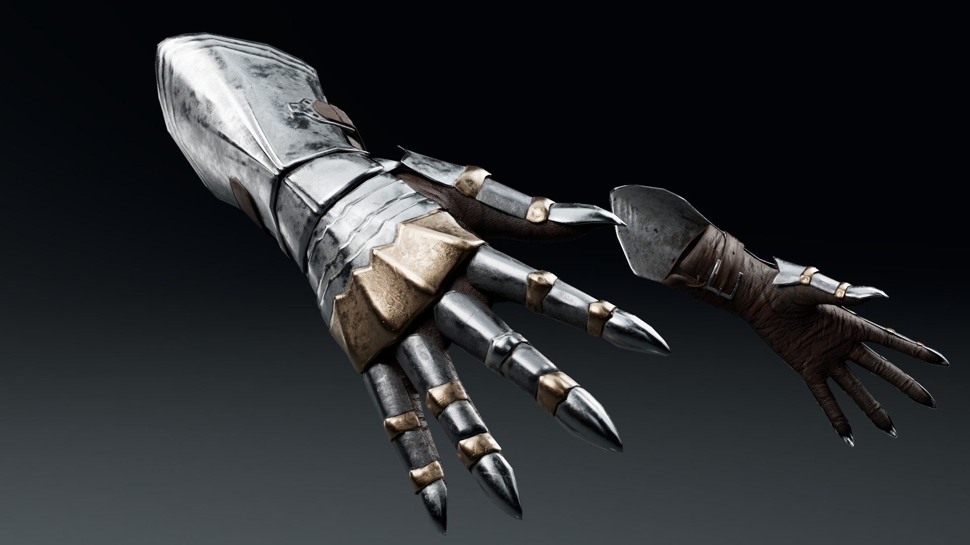 3D Female Knigt Hand Armor LowPoly - TurboSquid 2034205