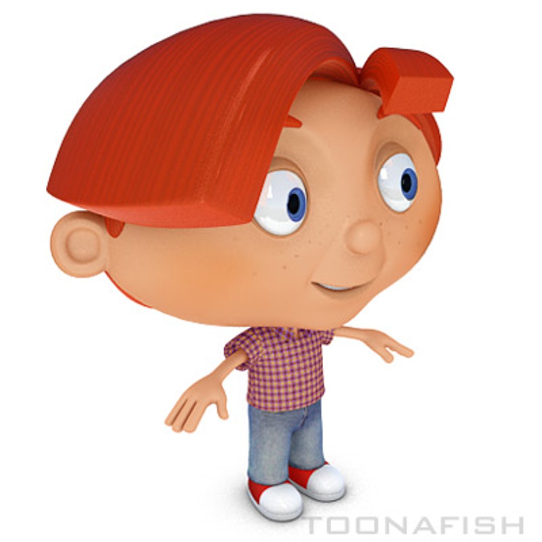 Funny Cartoon Character 3d Model