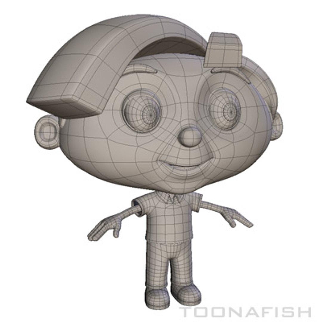 Funny Cartoon Character 3d Model