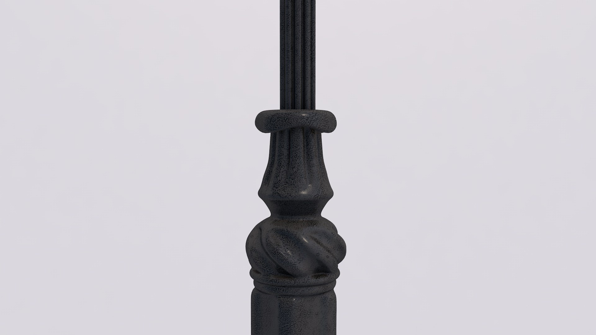 3D Central Park Lamp Post BLACK Model - TurboSquid 1764758