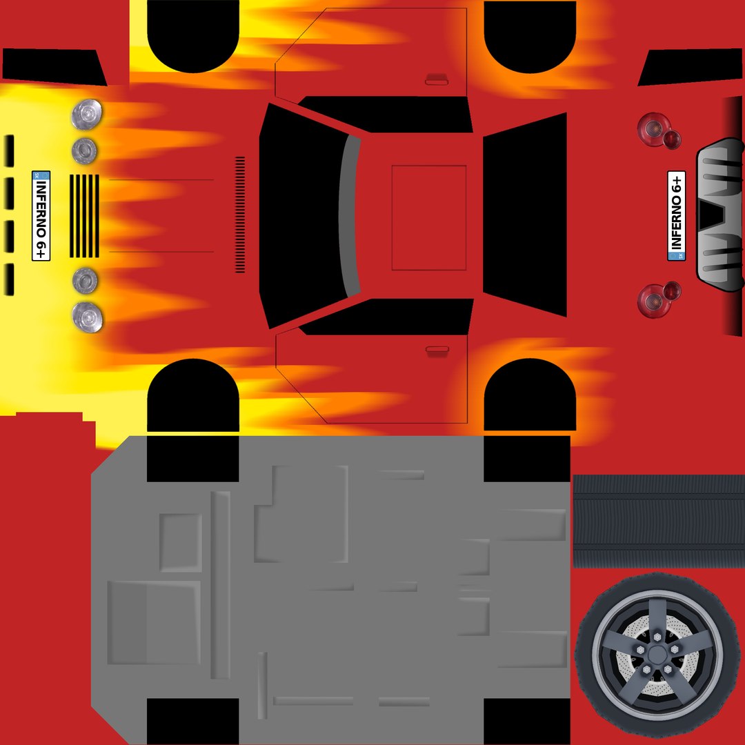 Sports car inferno 3D model - TurboSquid 1501037