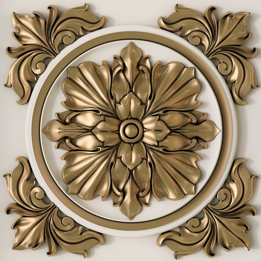 Ceiling Decorative Tile 3D Model - TurboSquid 1472913