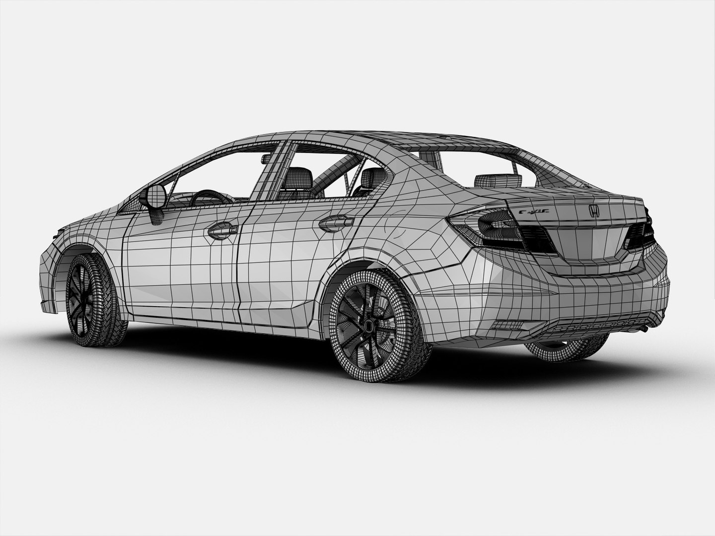 3d Model Of Honda Car