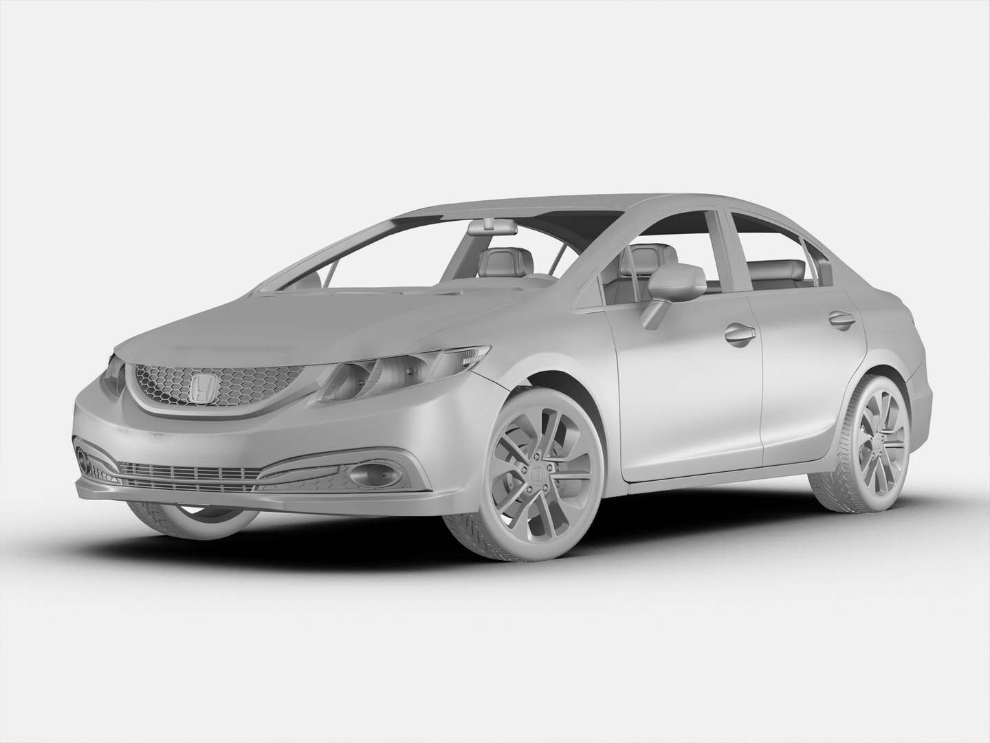 3d Model Of Honda Car