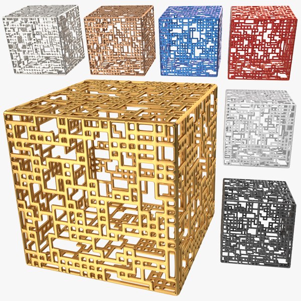 Complex Geometric Shape Object 01 Maze Cube 3D 모델 - TurboSquid 2060581